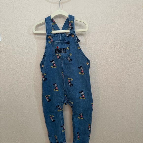 Disney | Bottoms | Disney Mickey Mouse Blue Overalls | Poshmark